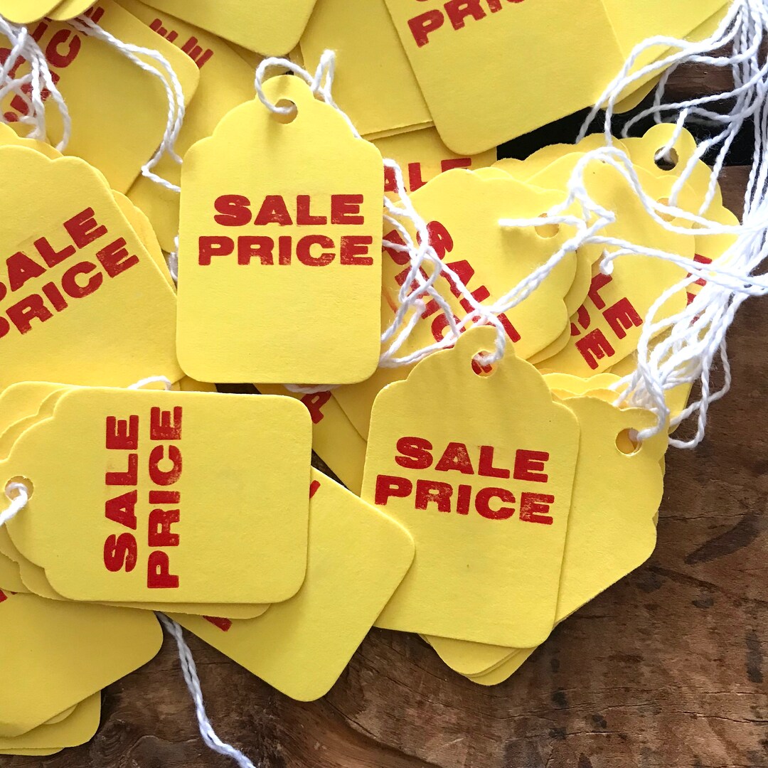 Vintage Dennison Tags - Set of 20 - Vintage Paper Ephemera, Junk ...