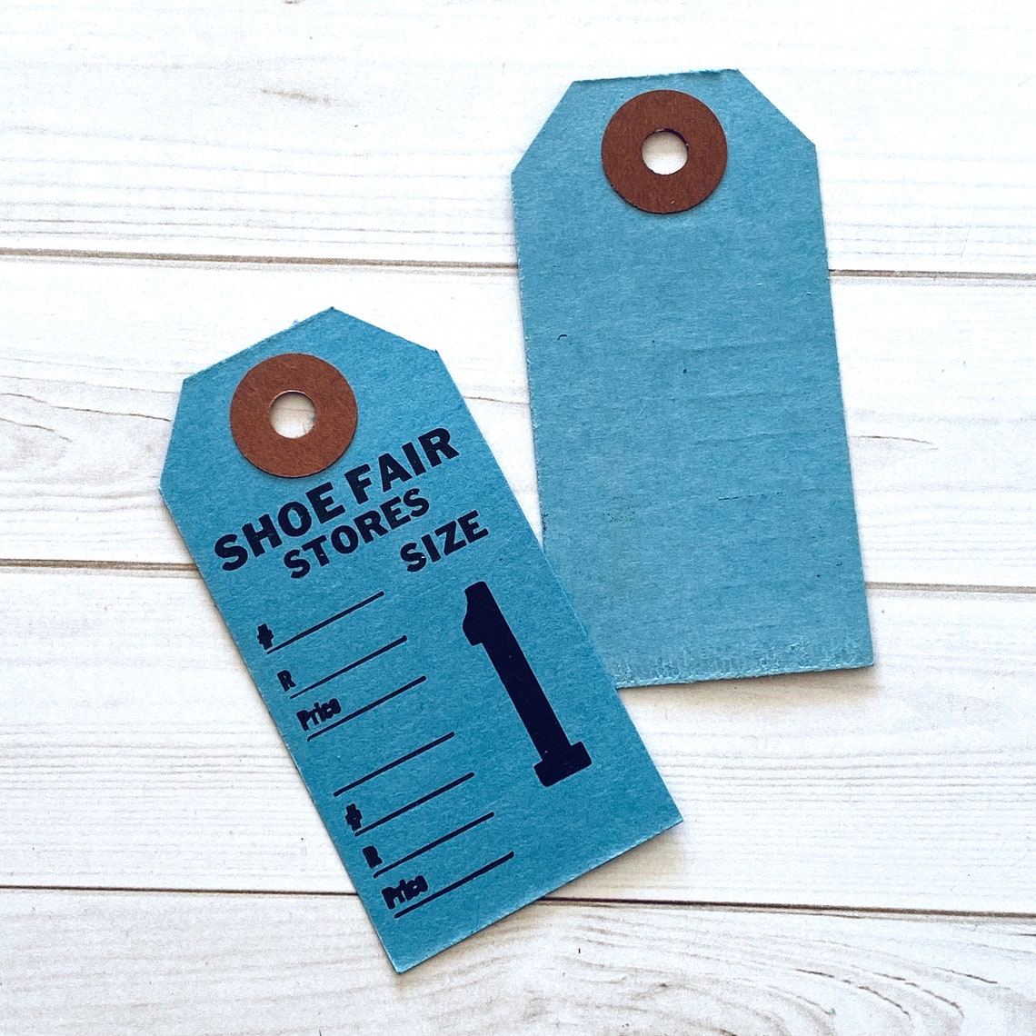 Vintage Paper Tags - Set of 10 - Vintage Tags, Shoe Price Tags, Paper ...