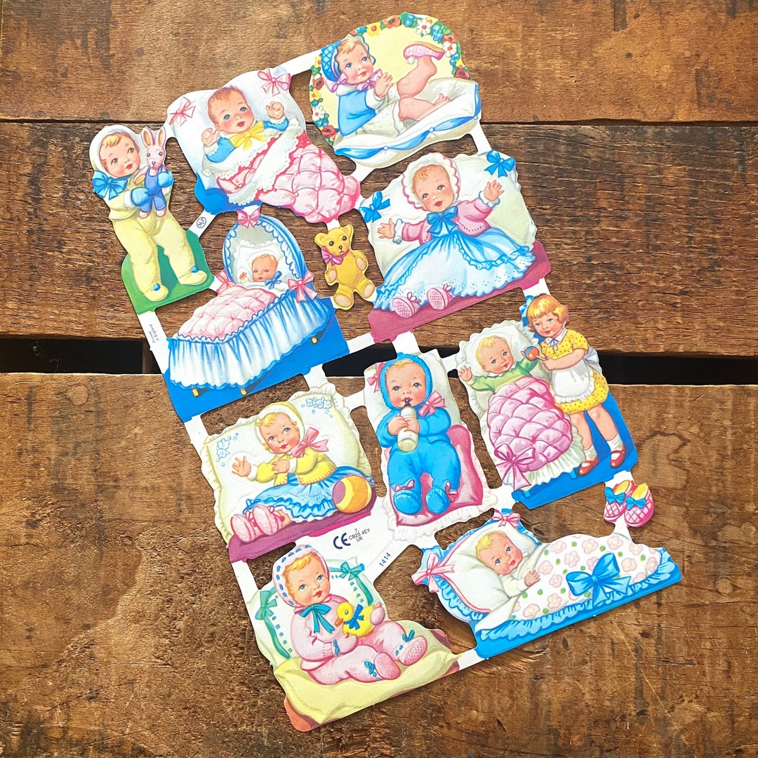 German Scraps - Babies - Die Cuts, Cut Outs, Cute Children, Baby ...