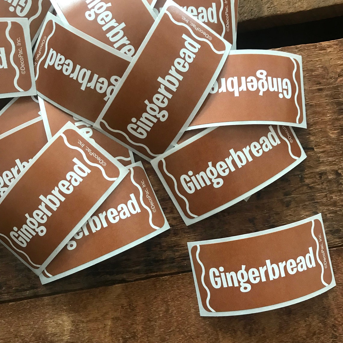 Gingerbread Labels Set of 25 Scrapbooking Labels Bakery | Etsy