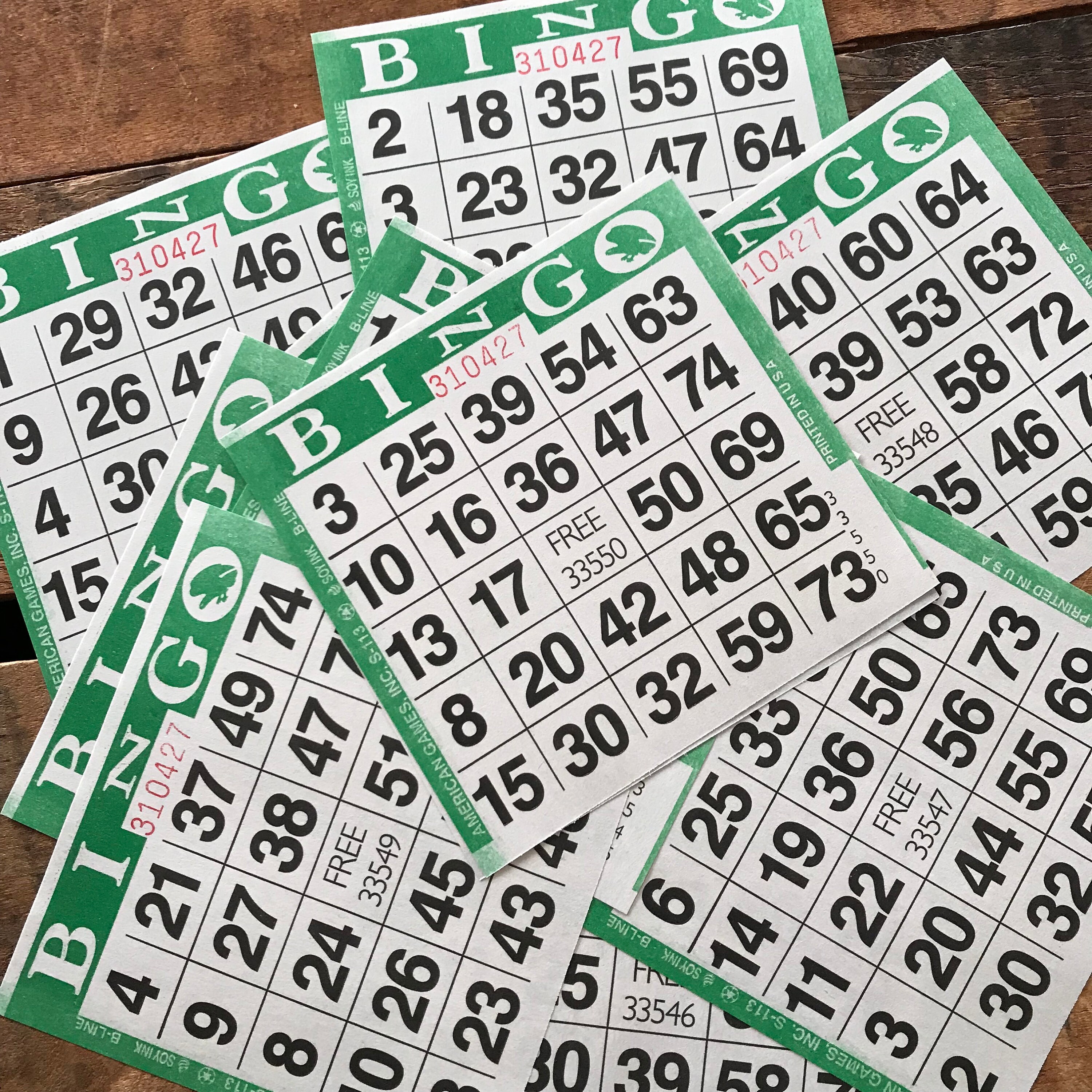 Green Bingo Cards Set of 20 Bingo Sheets Junk Journal | Etsy