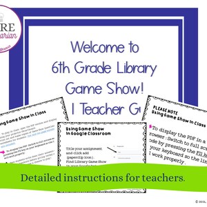 Library Skills Assessment Game Bundle for Grades 2-6 | End of Year ...