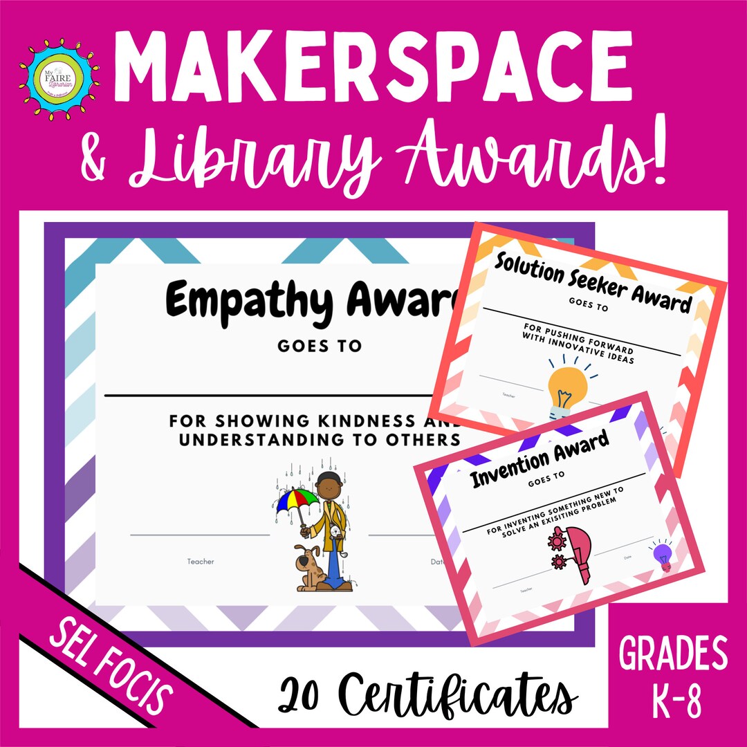 Makerspace and Library Awards for K-12 and Homeschool | Social ...