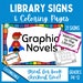 Library Coloring Book and Signs | Library Learning Activity | Explore ...