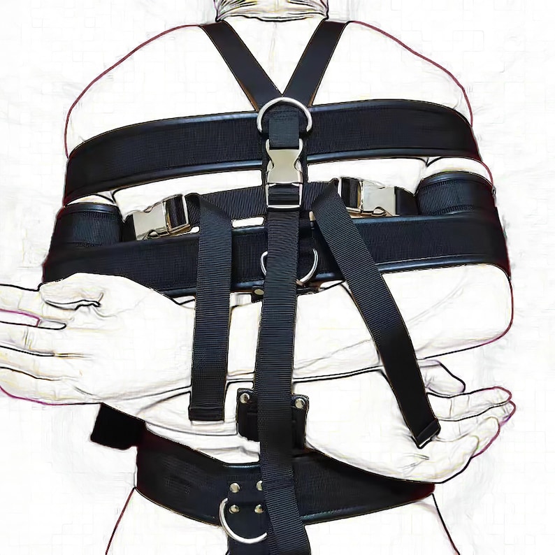 Adjustable Full-body Bondage Restraint Harness – Durable Nylon Straps ...