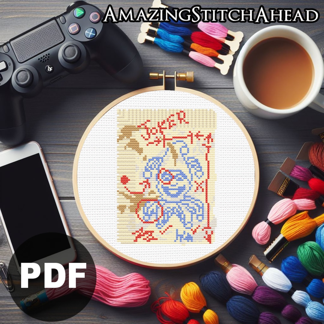 Balatro Brainstorm Joker Card Cross Stitch Pattern instant PDF Download ...