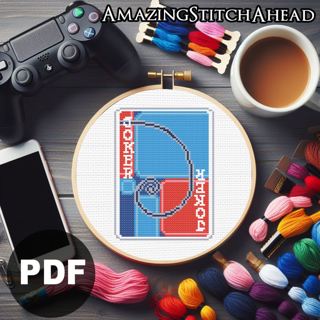 Balatro Fibonacci Joker Card Cross Stitch Pattern instant PDF Download ...