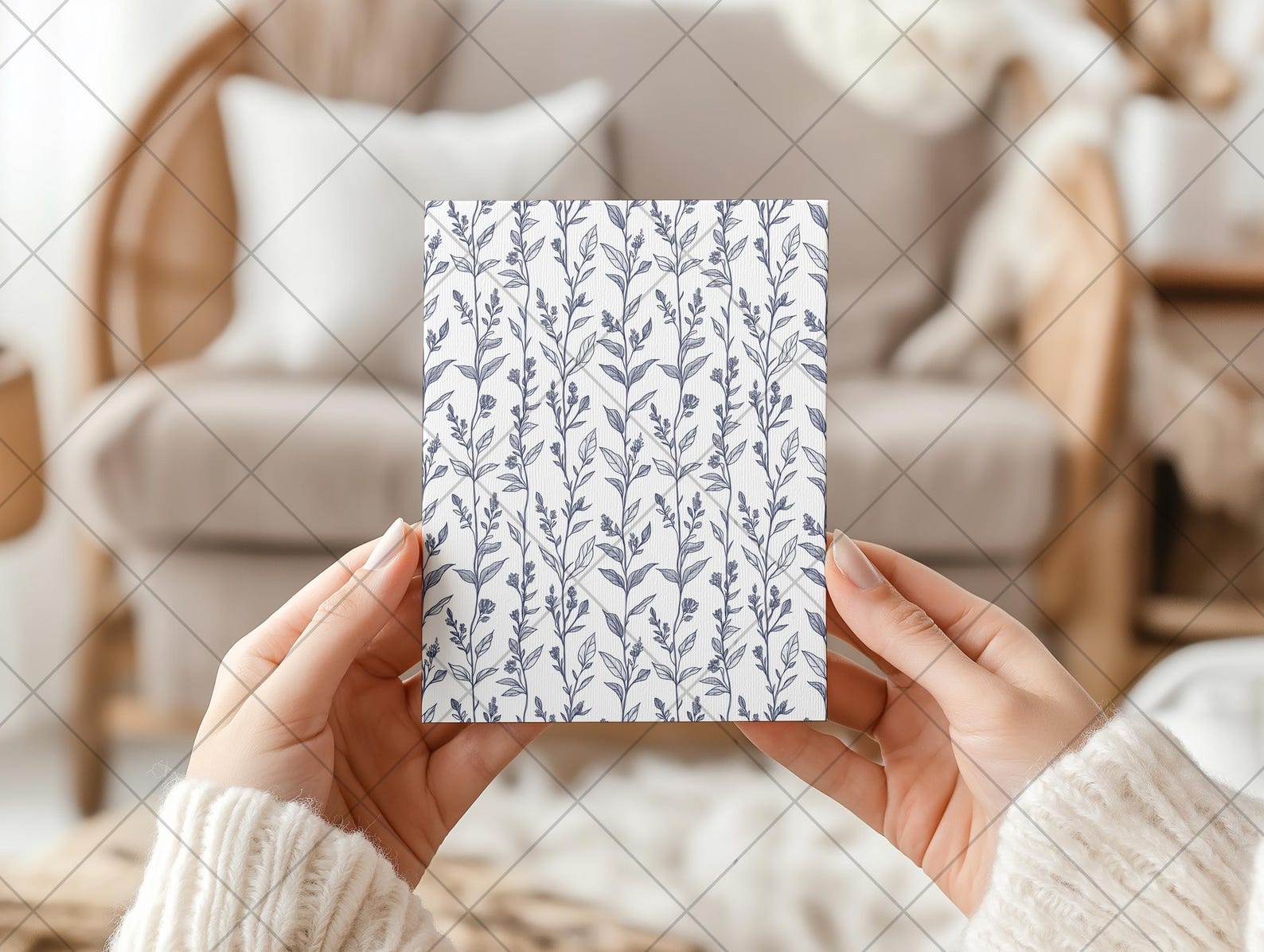 PSD Mockup White Paper Postcard, Postcard Template PSD, Mockup Postcard ...