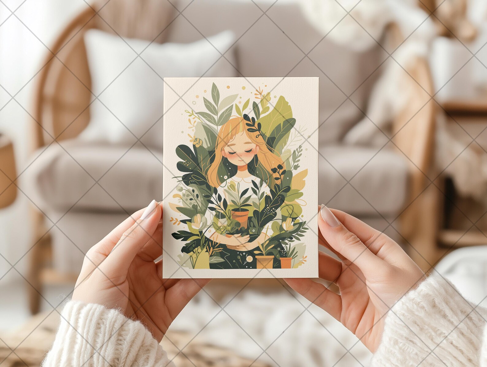 PSD Mockup White Paper Postcard, Postcard Template PSD, Mockup Postcard ...