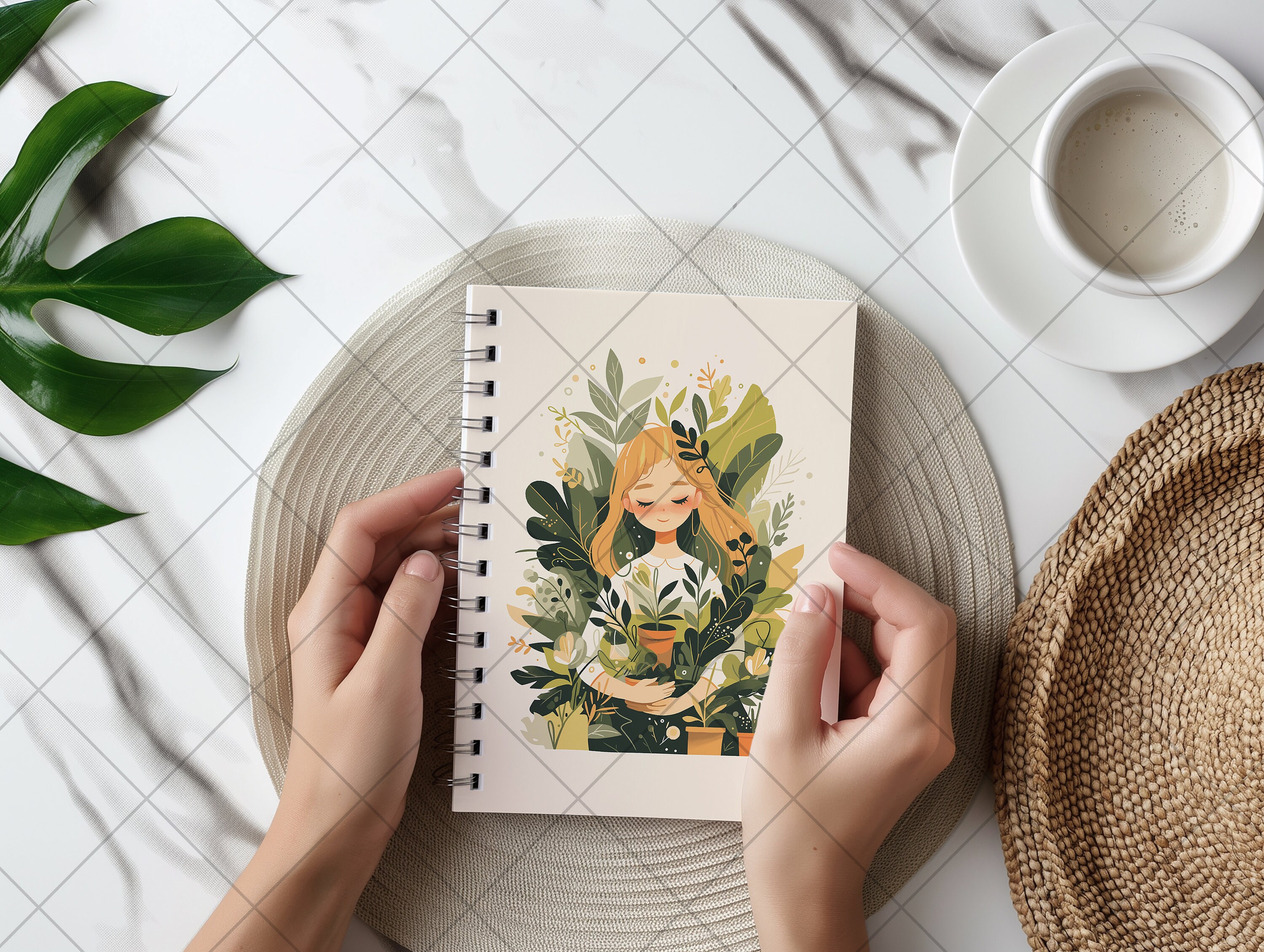 PSD White Notebook Mockup, Spiral Journal Mockup, Stock Photo Mockup ...