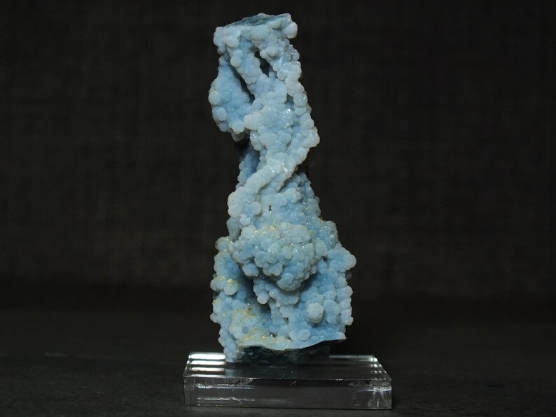 Chalcedony Stalactite Powder Blue With Acrylic Base - Collected in ...