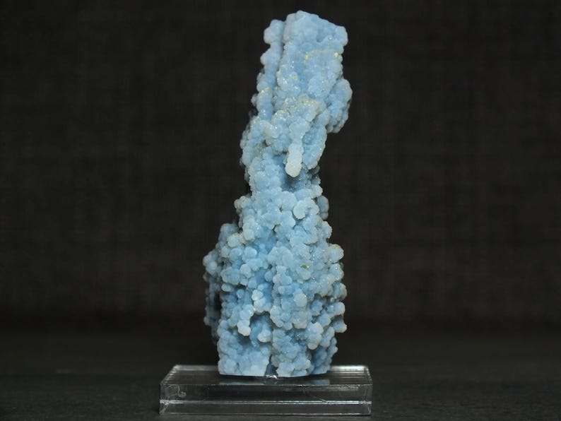Chalcedony Stalactite Powder Blue With Acrylic Base - Collected in ...