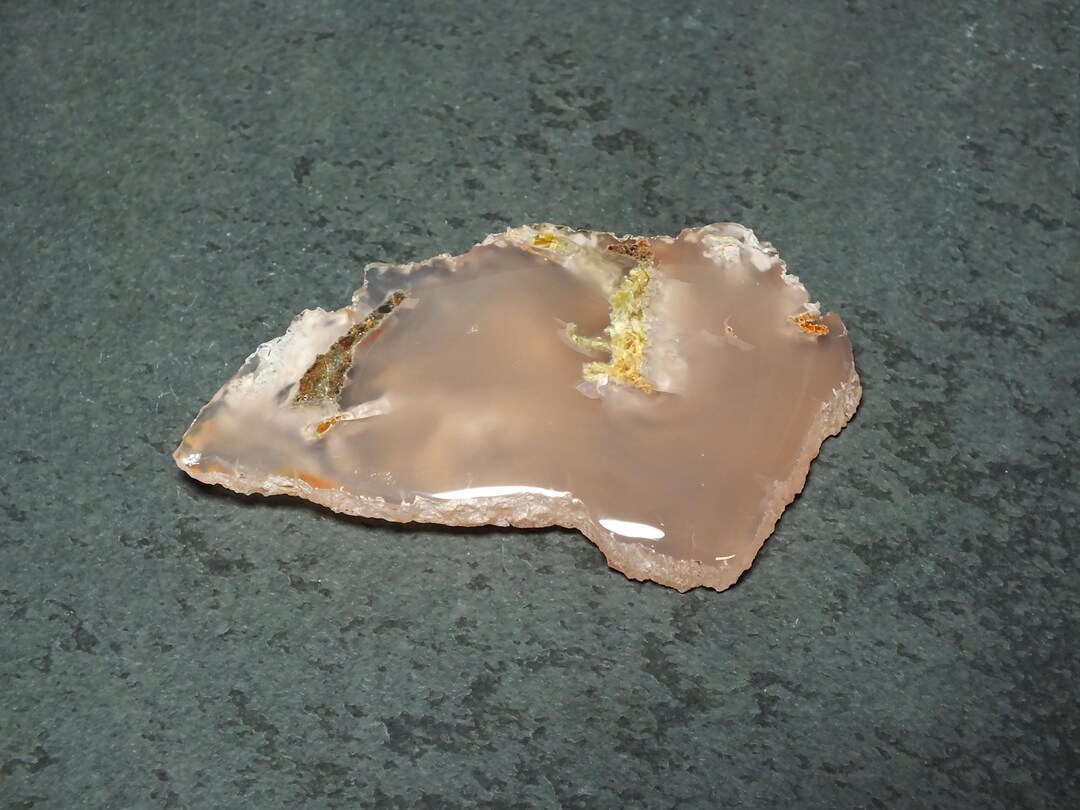 Pink Agate Limb Cast - Polished End Cut From Eastern Oregon. - Etsy