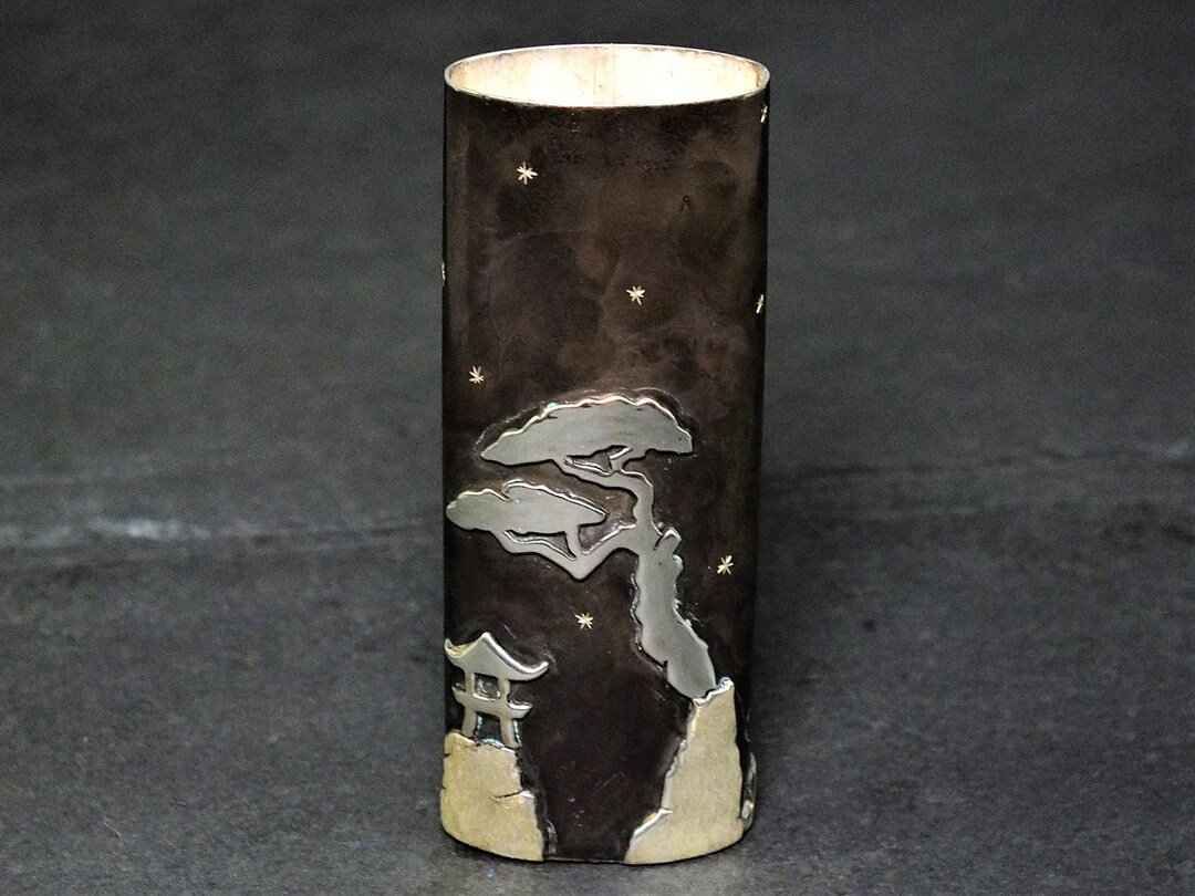 Sterling Silver temple Under Night Sky Lighter Cover Handcrafted - Etsy