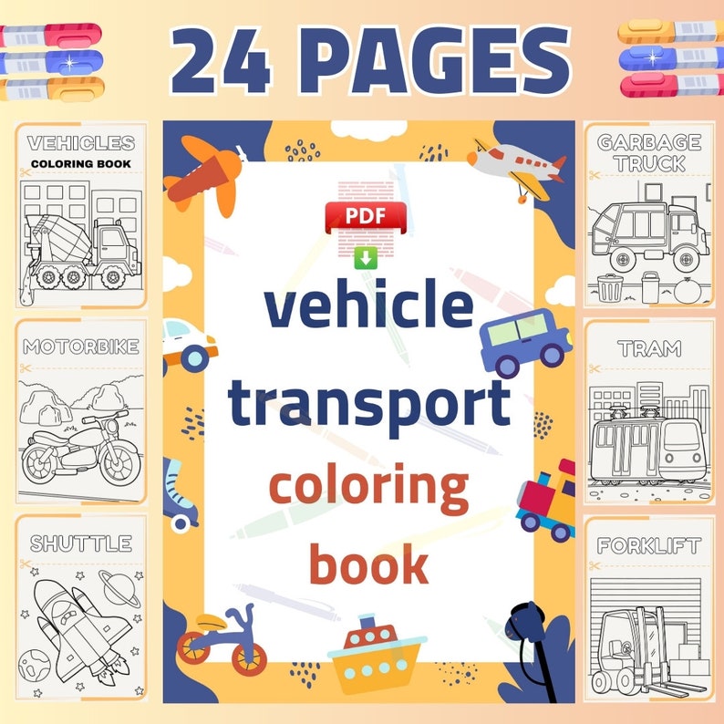 Cars Coloring Page Coloring Activities for Kids Cars Transportation ...