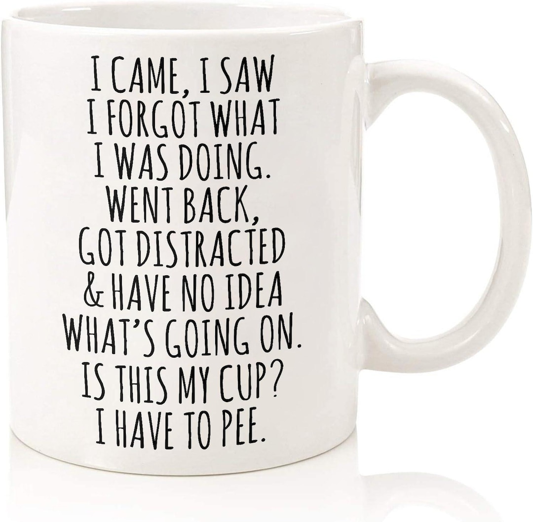 I Came, I Saw, I Forgot What I Was Doing Humorous Coffee Mug - Etsy