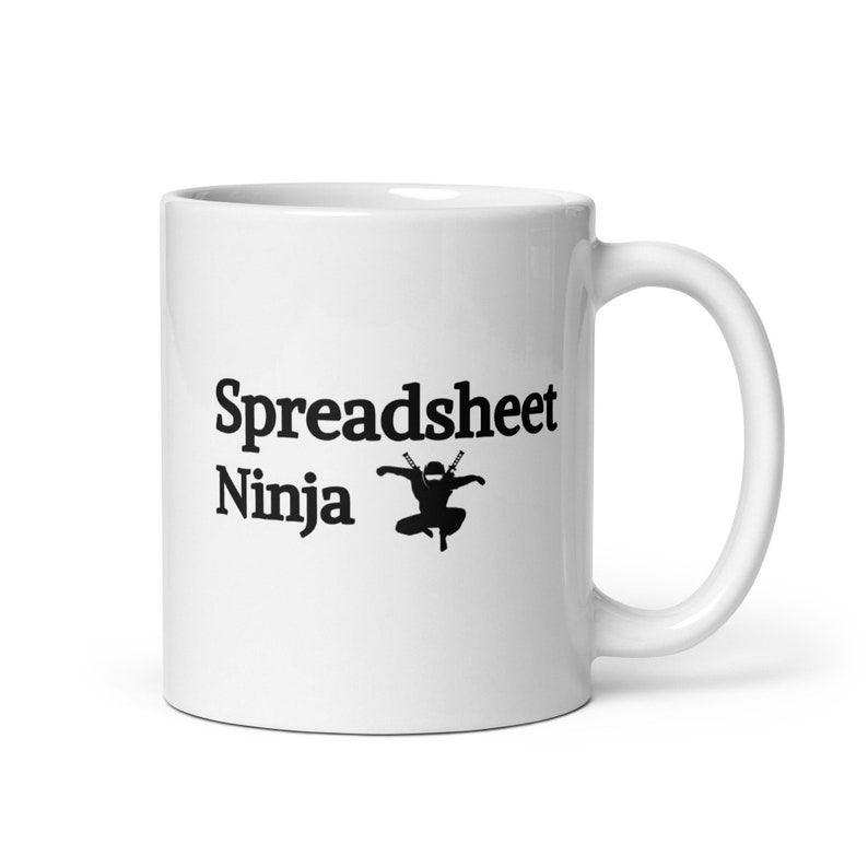 Spreadsheet Ninja Mug High-quality Ceramic Coffee Mug for Excel Masters ...