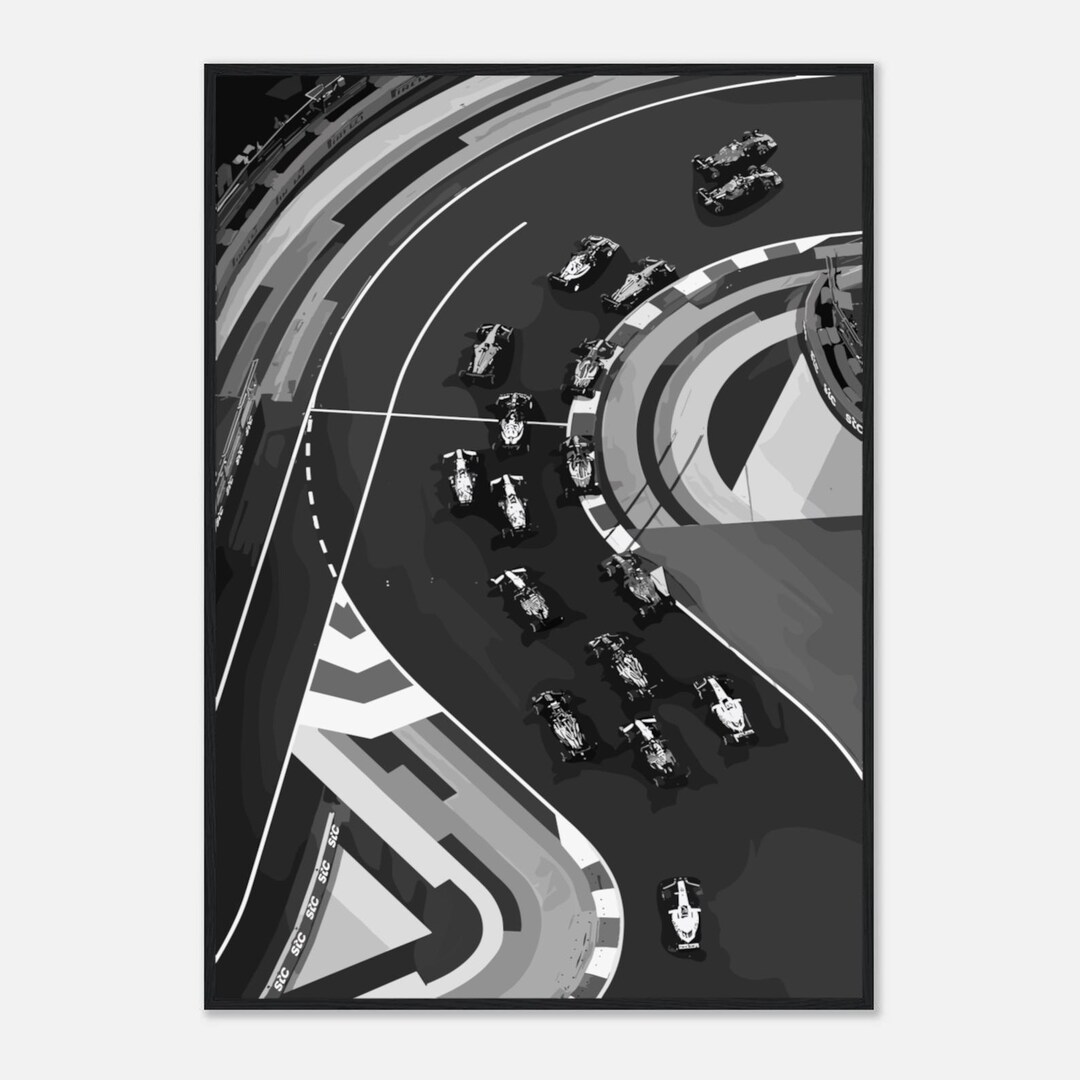 F1 Race Track | Formula 1 | Poster | Digital Print | Gift for Car Fans ...