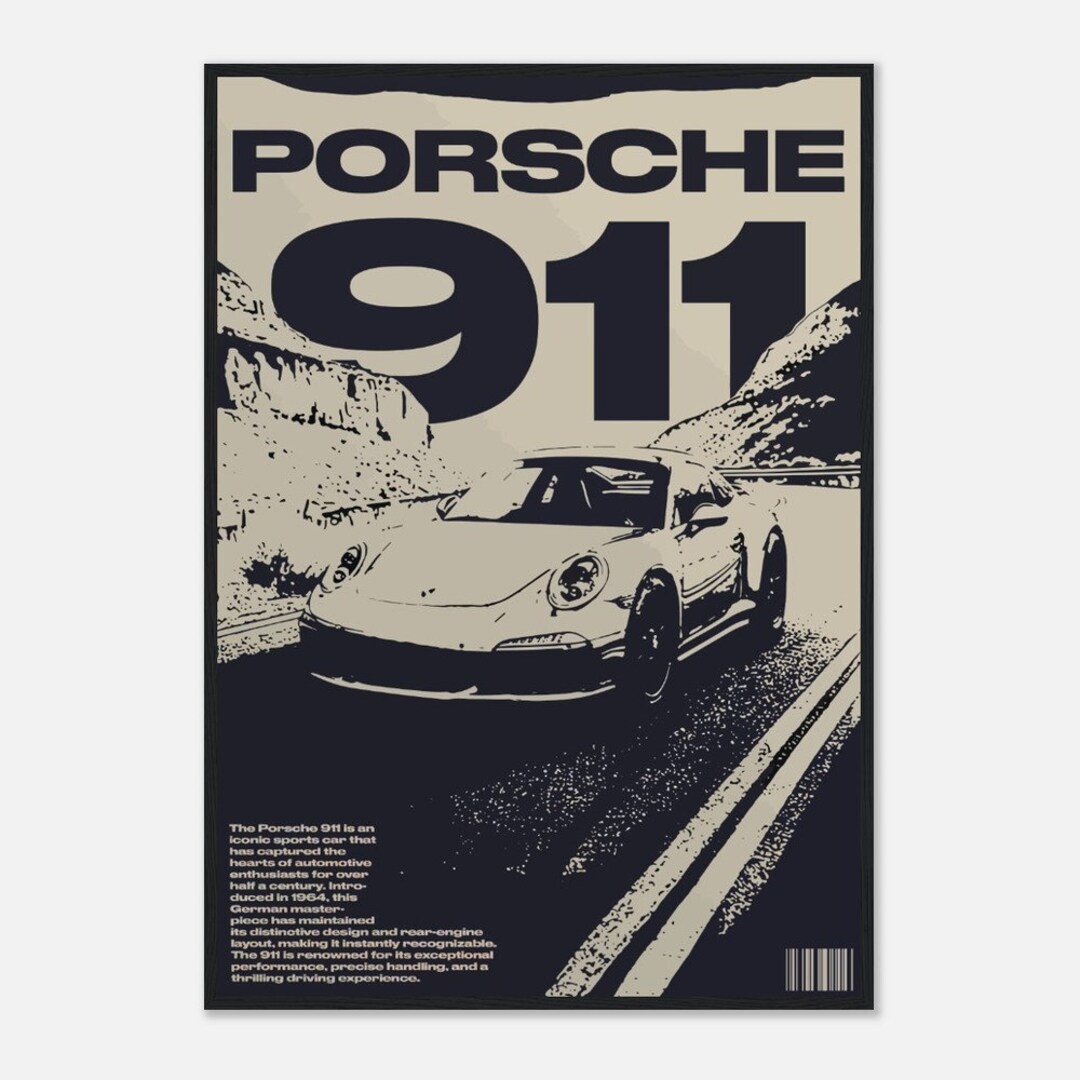 Porsche 911 | Poster | Print | Digital Print | Porsche | Porsche 911 - Etsy