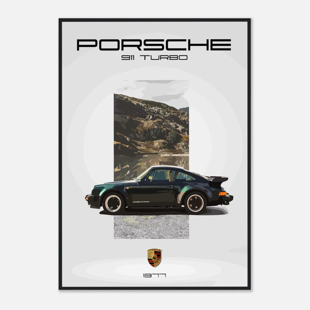 Porsche 911 Turbo | Poster | Digital Print | Porsche | Gift for Car ...