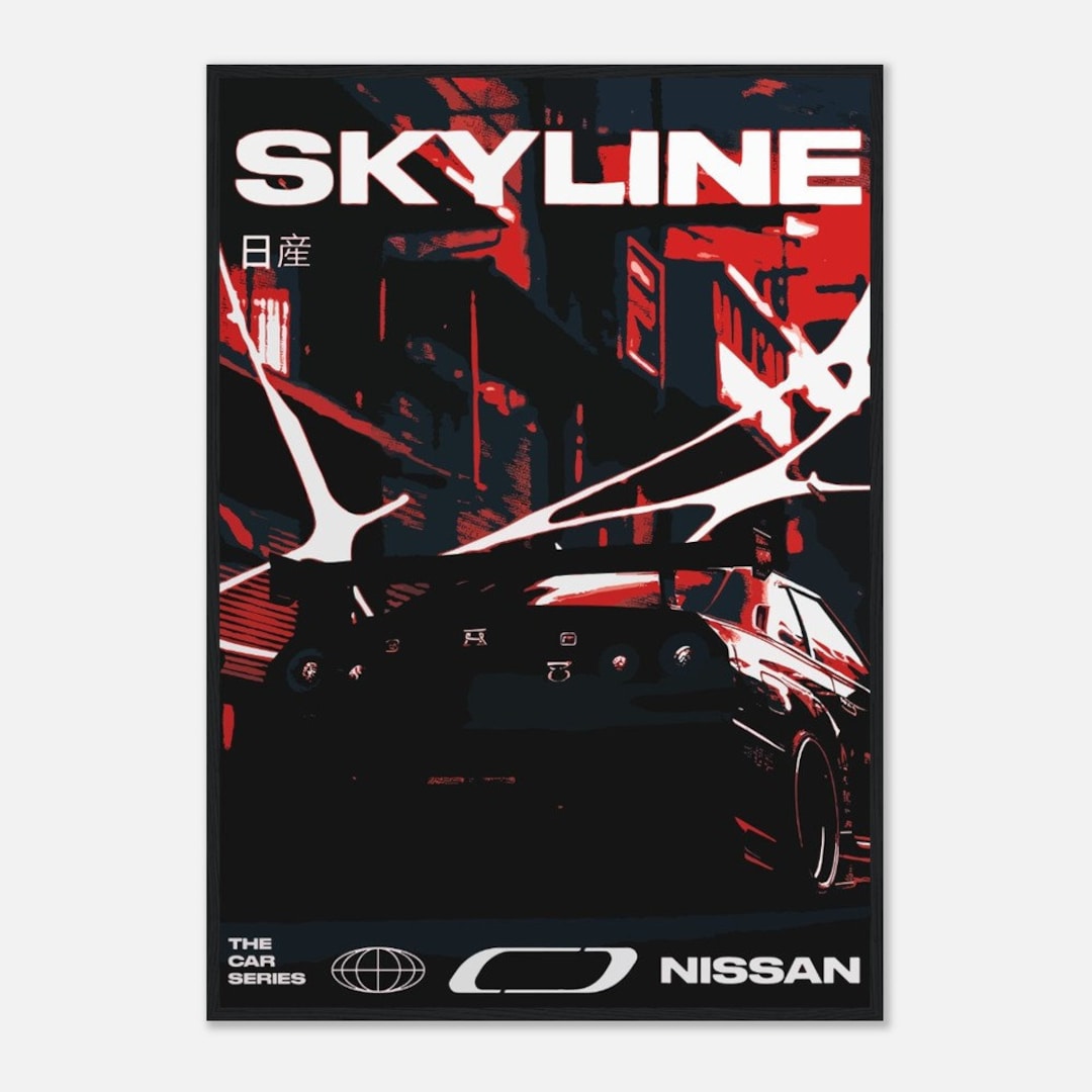 Nissan Skyline Poster Print Digital Print Nissan Skyline - Etsy
