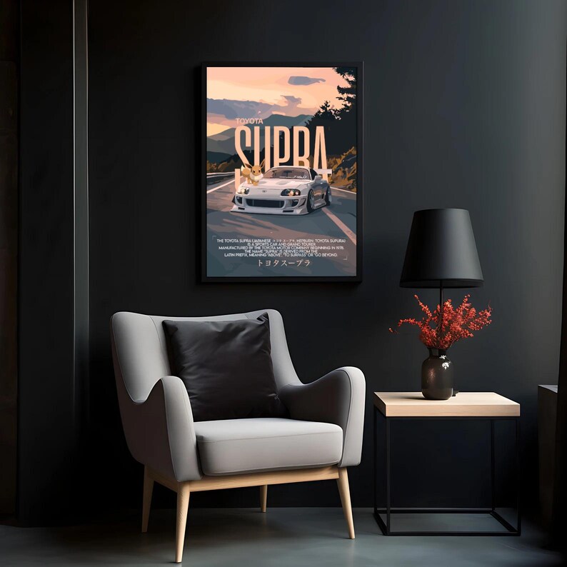 Toyota Supra Poster | Toyota | Supra | Poster | Digital Print - Etsy