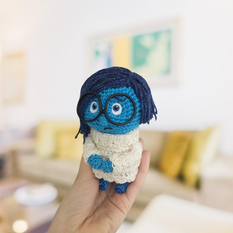 Sadness Amigurumi Pattern Crochet Plush Toy DIY PDF Step by Step ...