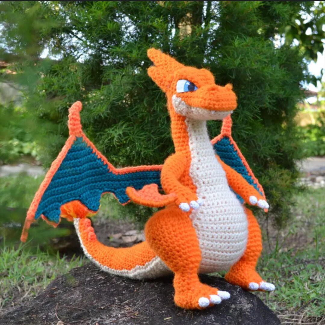 Crochet Pattern Mega Charizard Amigurumi Doll-crochet Plush Toy ...