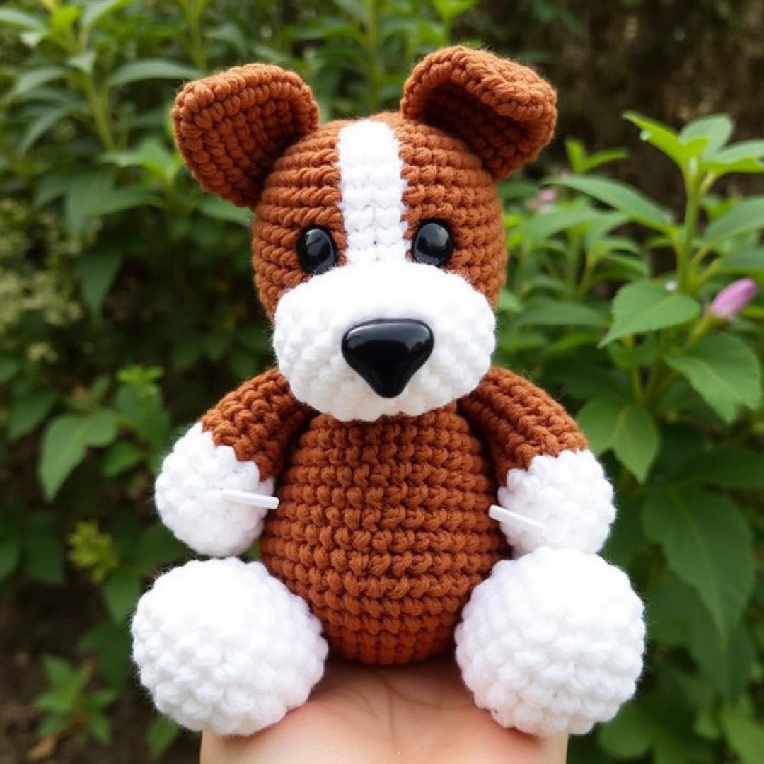Handmade Amigurumi Dog Plush Crochet Pattern – Beginner Friendly, Soft ...