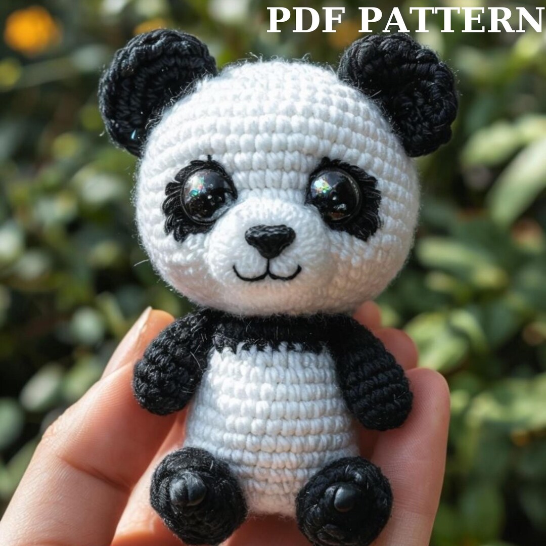 Mini Panda Crochet Pattern Cute and Easy Crochet for Beginners Digital ...