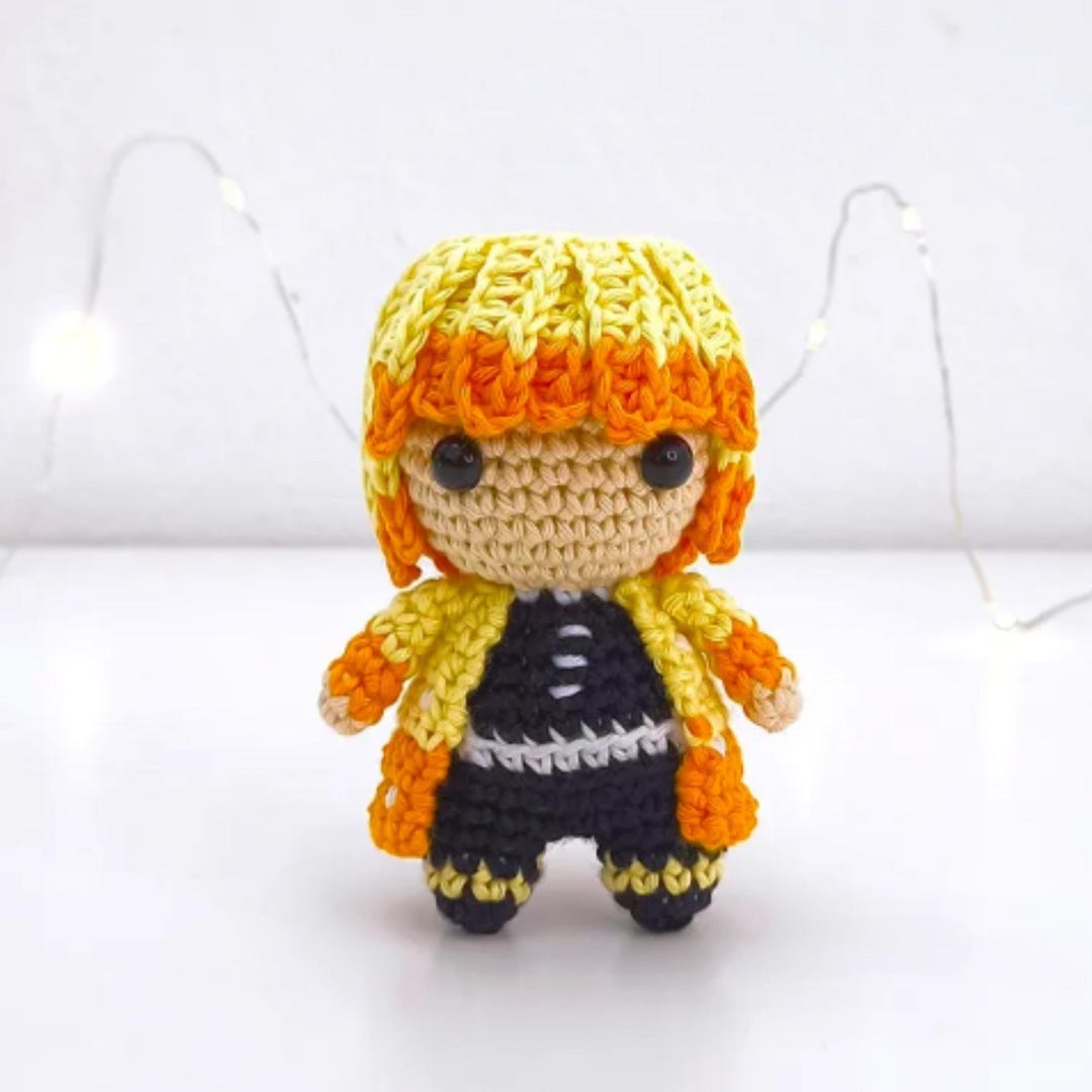 Zenitsu Amigurumi Crochet Pattern Beginner-friendly PDF Guide, Demon ...