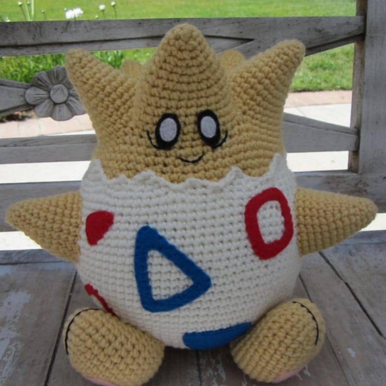 Togepi Amigurumi Crochet Pattern Low Sew Crochet Low Sew Pattern Cute ...