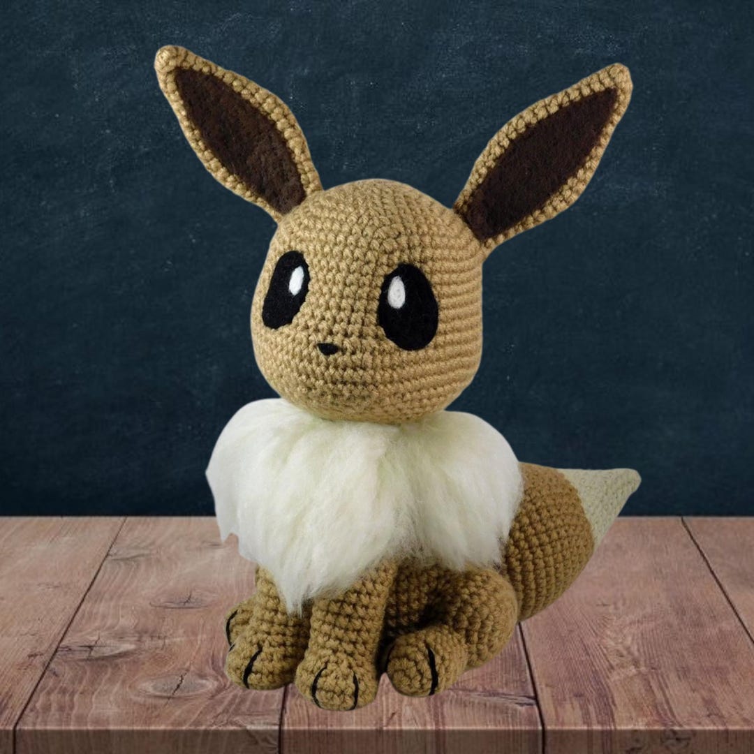 Crochet Eevee Amigurumi Pattern - PDF Pokemon Plush, Cute Kawaii ...