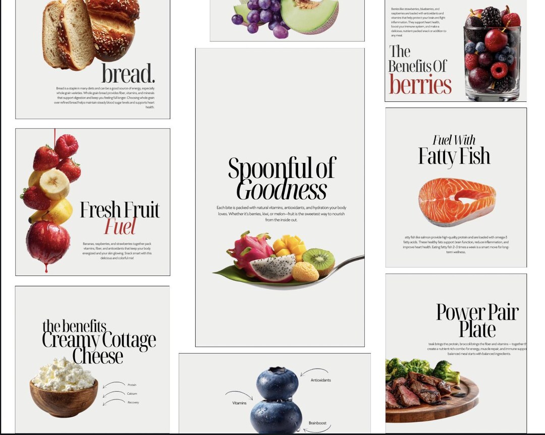 Nutritionist Instagram Post Templates: Dietician Social Media Branding ...