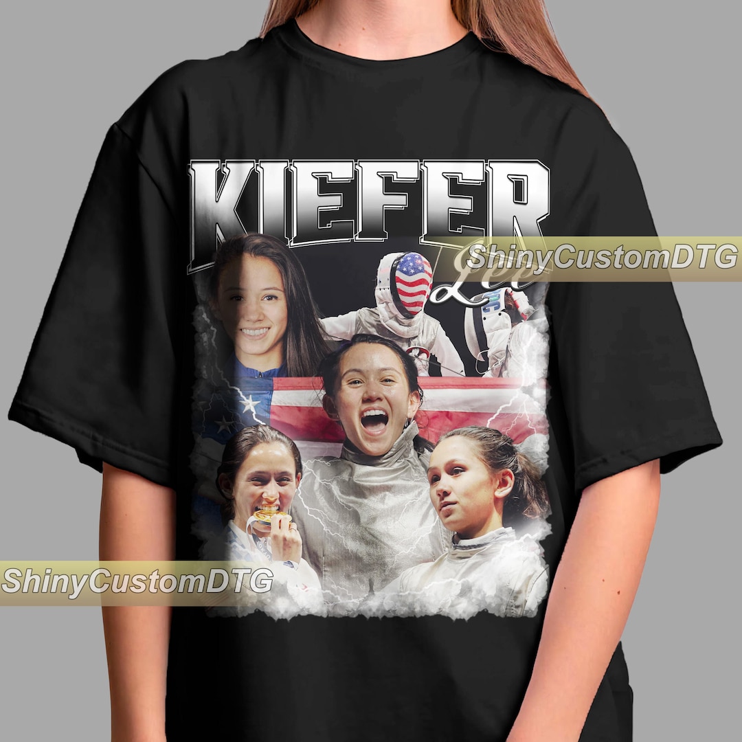 Lee Kiefer Tshirt American Atlet Champion Fencer Shirt Vintage Bootleg ...