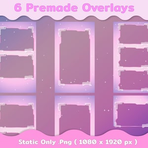 Y2K Pink Tiktok Stream Pack, Animated Vertical Stream Overlay, Instant ...