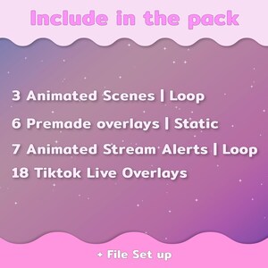 Y2K Pink Tiktok Stream Pack, Animated Vertical Stream Overlay, Instant ...