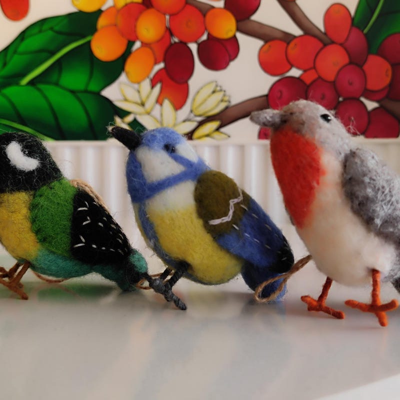 Felt Birds - Etsy