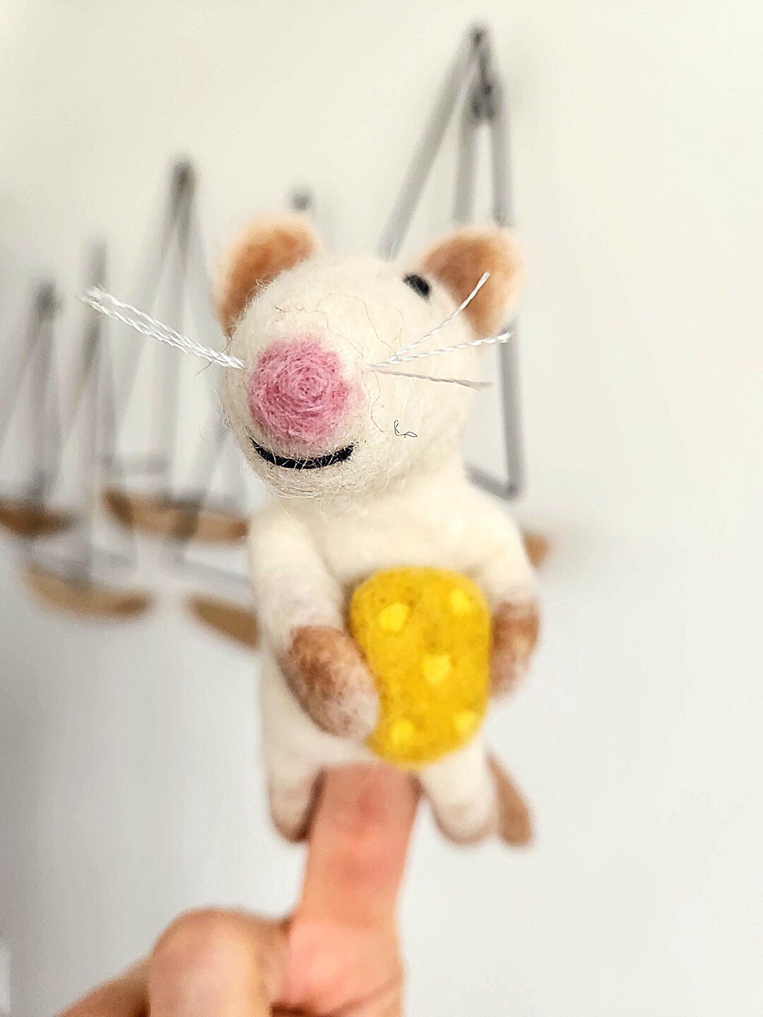 Ratty the Rat Felt Finger Puppet – Eco-friendly Waldorf Toy, Handmade ...