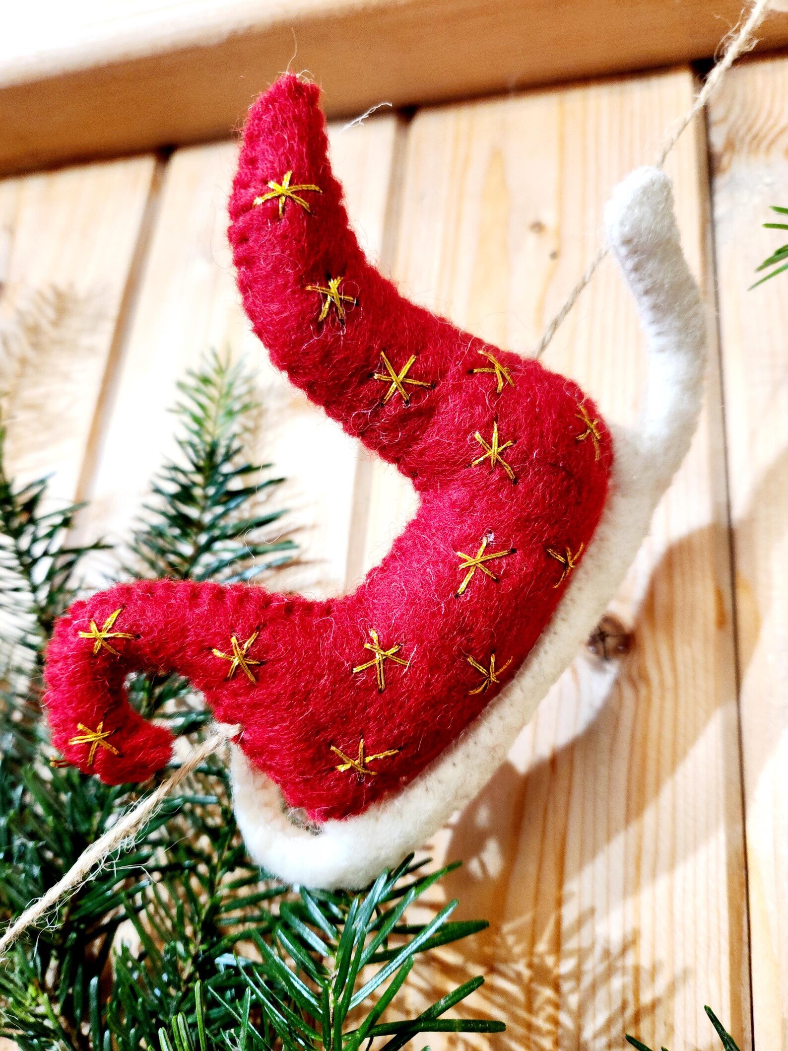 Handmade Felt Reindeer Garland: Festive Holiday Decor - Etsy