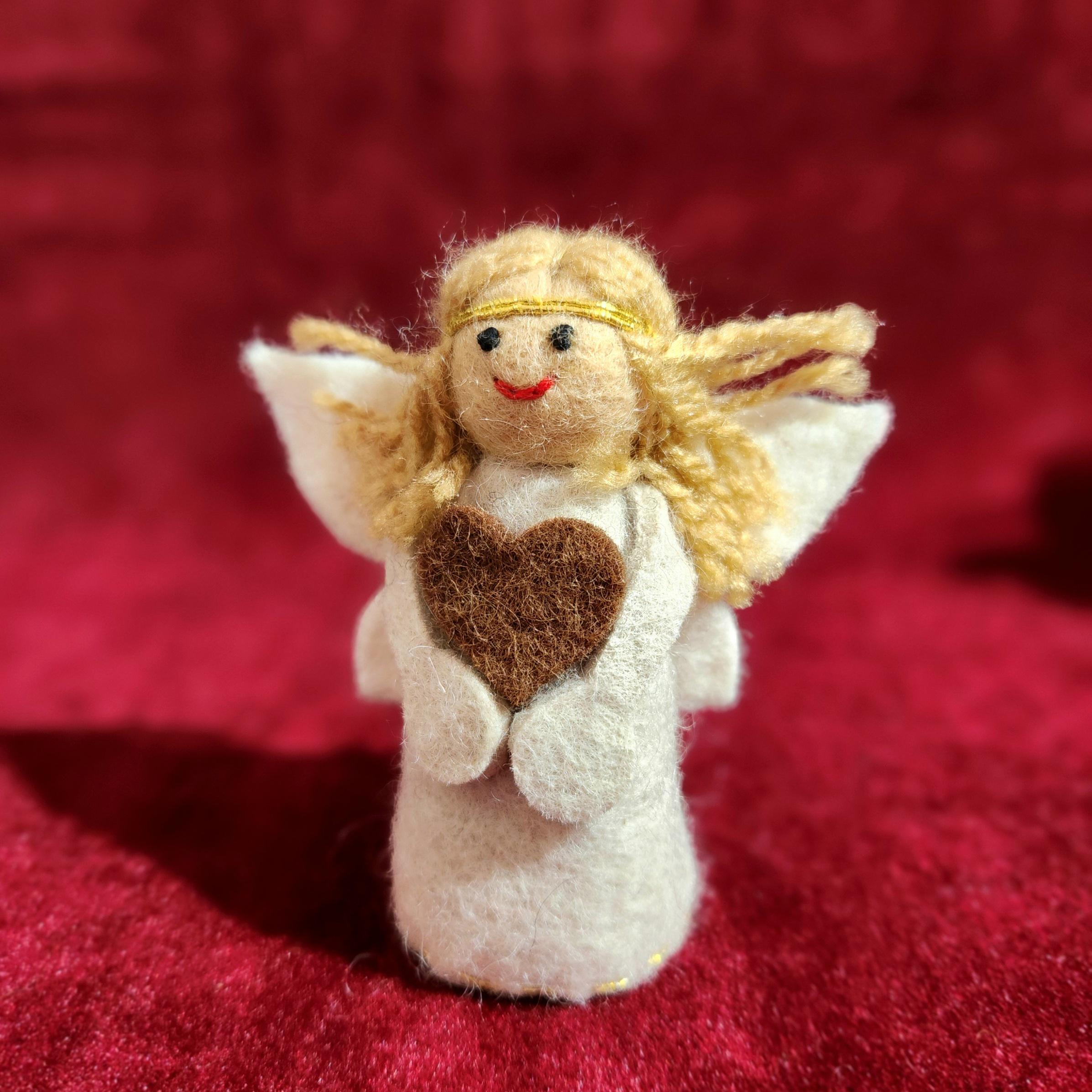 Handcrafted Felt Nativity Scene - Baby Jesus, Mary & Joseph, Three ...