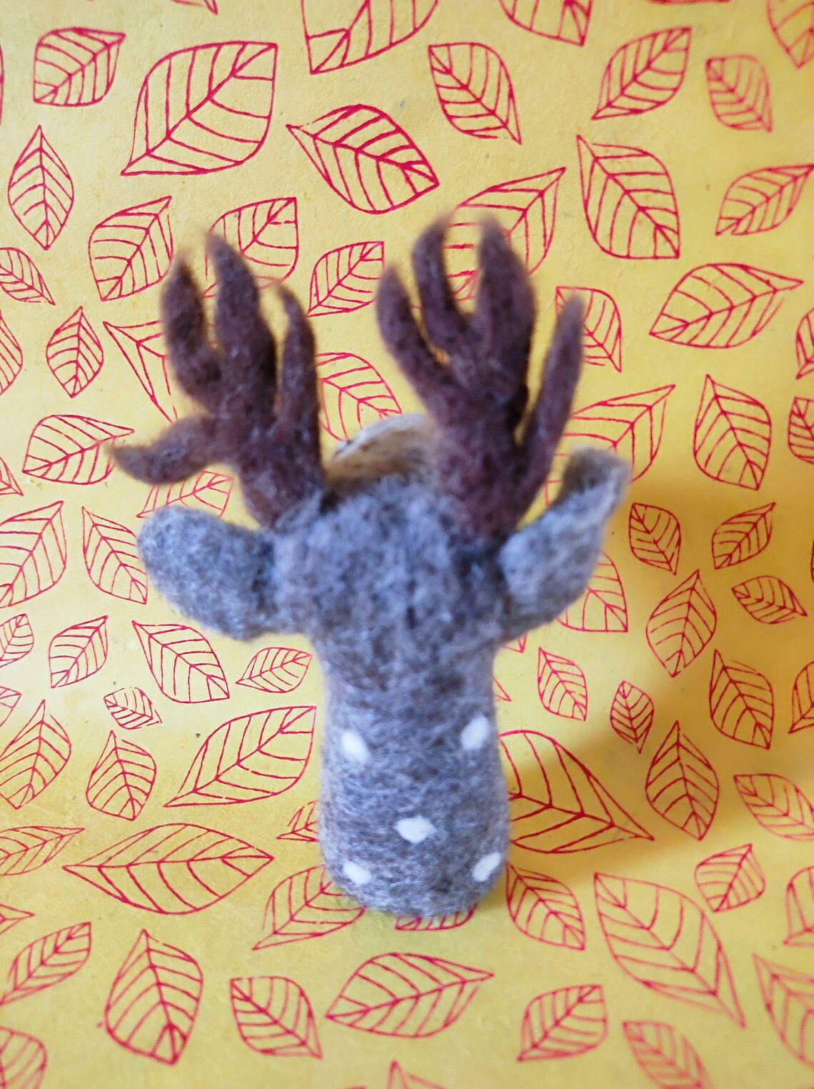 Handmade Felt Deer Finger Puppet: Woodland Storytime Toy - Etsy