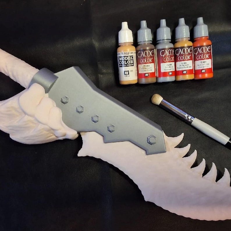 Charnel Fang Bone Blade – Inspired by Monster Hunter | 3D Printed Prop ...