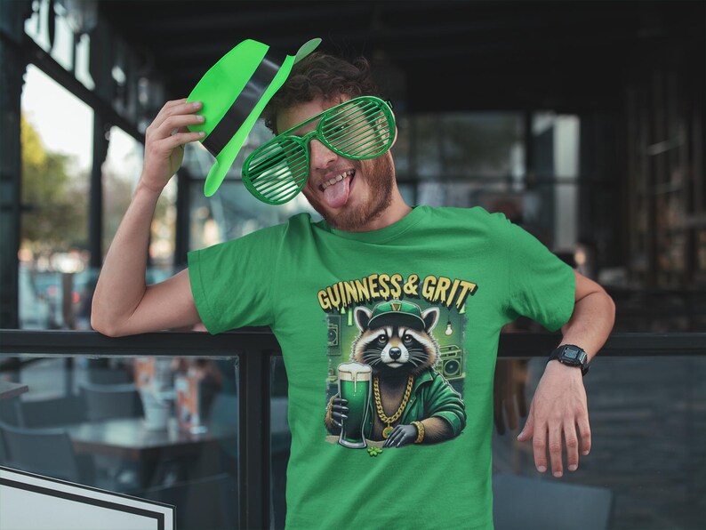 Guinness & Grit: Funny Irish Hip-hop St. Patrick’s Day Shirt - Etsy