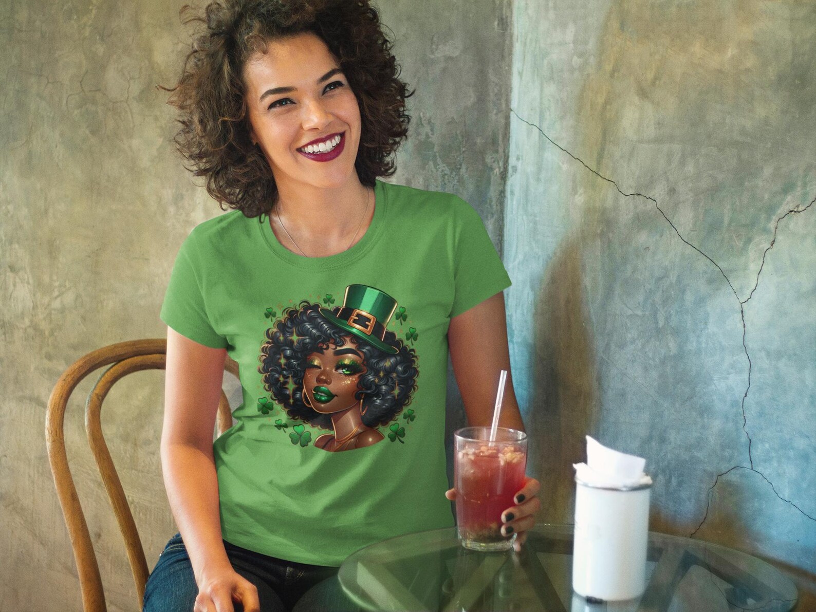Shamrock Queen T-shirt – Glam St. Patrick’s Day Black Girl Magic - Etsy