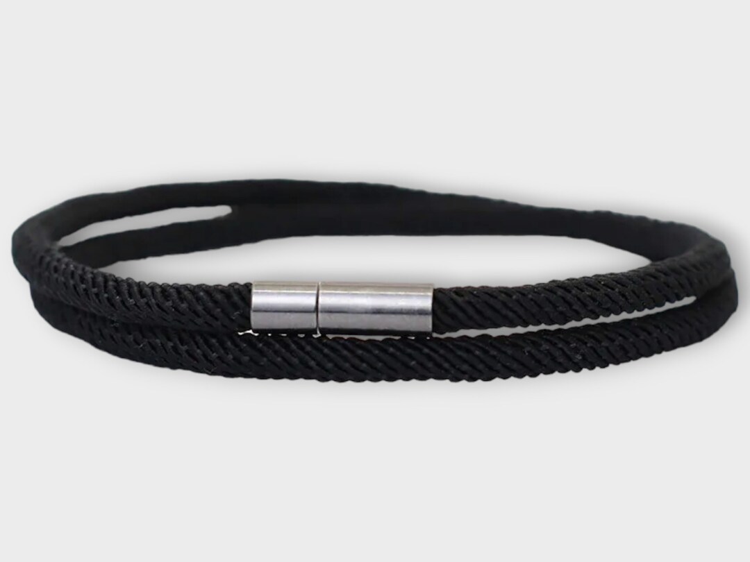 Nylon Double Layer Rope Bracelet for Men and Women, Detachable Buckle ...