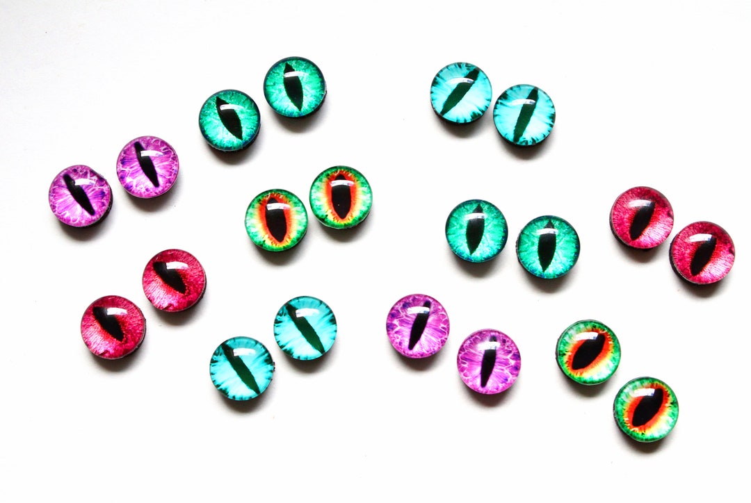 Eyeball Magnets ONE PAIR Animal Eye Magnet, Dragon Eye Magnet, Creepy ...