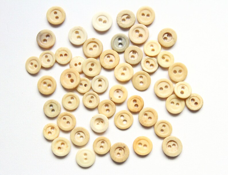 Antique bone buttons cow bone buttons antique buttons | Etsy