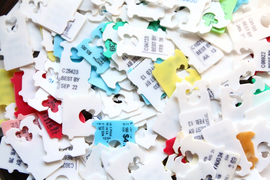 100 Bread Tabs for Upcycled Diy Crafting, Plastic Bag Ties, Bag Tabs ...