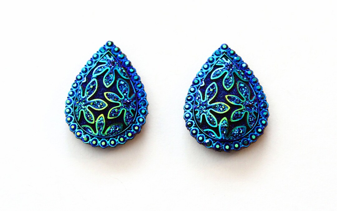 Bohemian Fridge Magnets 2 Fancy Tear Drop Magnet for Your Glam Office ...